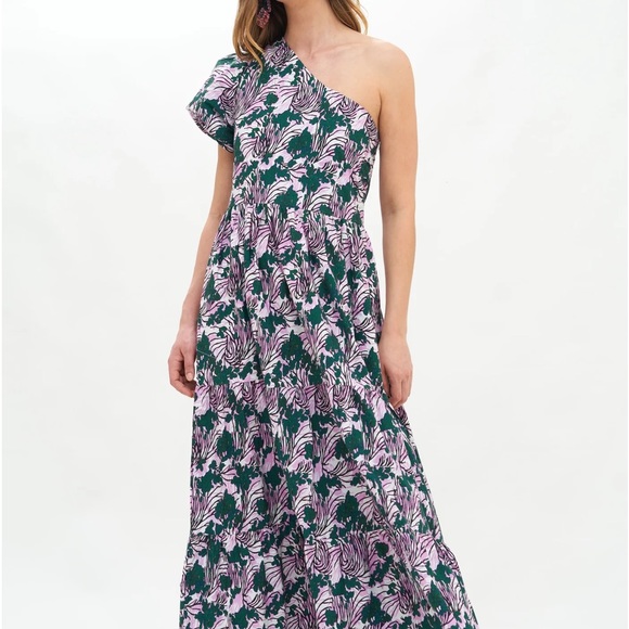 Oliphant | Dresses | Oliphant One Shoulder Maxi Eden Lilac | Poshmark